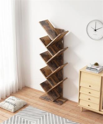 Cina Scaffale per libri di legno dell'albero del nero dell'angolo dello scaffale dello scaffale dell'albero del pavimento dello SGS in vendita