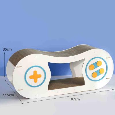 China Large Wear Resistant to Scrap Game Machine Corrugated Paper Cat Scratch Board Nest Extra for sale