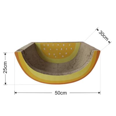 China Orange Lobe Tumbler Cat Bowl Cats Lounge Scratchers Popular Scratch Toys Corrugated Cardboard Paper Boards Pet Furniture for sale