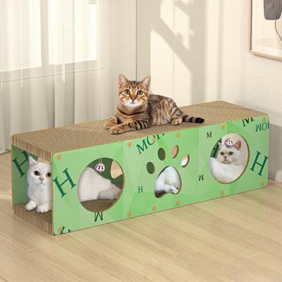 China Cat Scratch Post Wholesale Scrapers for Cat New Kitten Toy Corrugated Cat Scratcher Cardboard Pet Product for sale