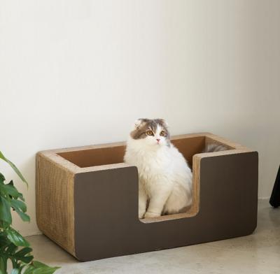 China Eco-friendly Cat Scratcher Board Bench Cat House Custom Hot Sale Factory Supply for sale