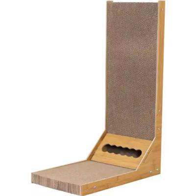 China Cat Scratching Board L-shaped Vertical cat Claw Board Wear-resistant and Non-chipping Pet Supplies for sale