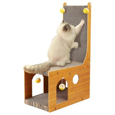 China Chair Cat Nest More Than One Cat Scratcher, Cat Scratching Board, L Shaped Vertical Cat Scratcher for Wall and Couch Protection for sale