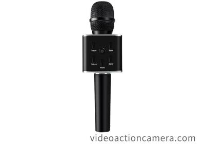 Cina Microfono senza fili di karaoke portatile nero con l'altoparlante di Bluetooth in vendita