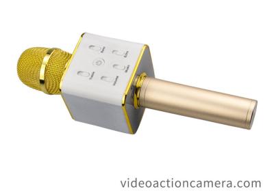 Cina Microfono senza fili di karaoke di Q7 KTV Bluetooth con l'altoparlante, porpora gialla in vendita