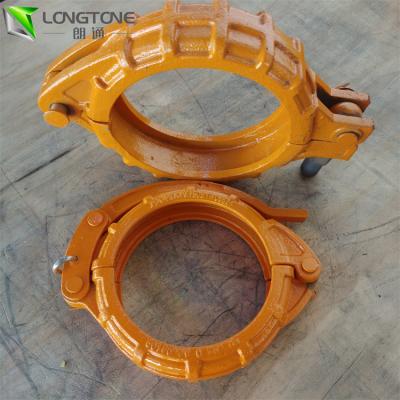 Cina Verticale a 6 pollici del morsetto della pompa per calcestruzzo, morsetto di tubo improvviso di Dn180 Bolt in vendita