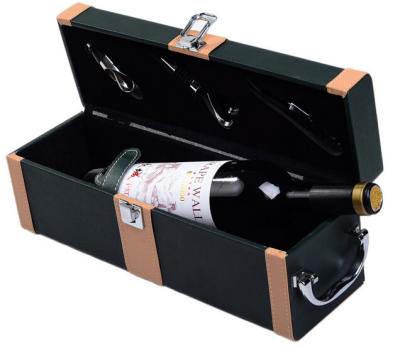 Cina I contenitori di regalo su ordinazione PVC/dell'unità di elaborazione rivestono di pelle il contenitore preoccupantesi di regalo di anniversario del vino in vendita
