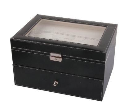Cina I cassetti neri della scatola 2 del supporto dell'orologio dell'unità di elaborazione presentano Strorage 28×20×16.5 cm in vendita