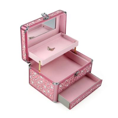 Cina Rosa leggero di alluminio di caso cosmetico di professione per la femmina in vendita