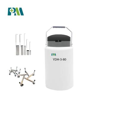 중국 PROMED 극저온 소용량 마른 하주 액체 질소 탱크 YDH-3-80 판매용