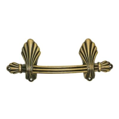 China Color pulido de cobre de lanzamiento los 25.5*10.5cm de Shell Funeral Coffin Handle Die en venta