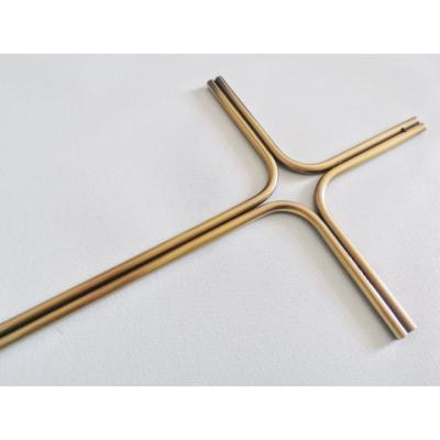 Cina Incrocio del metallo del filo di acciaio della croce funerea della bara della decorazione 8041 doppio 6mm in vendita