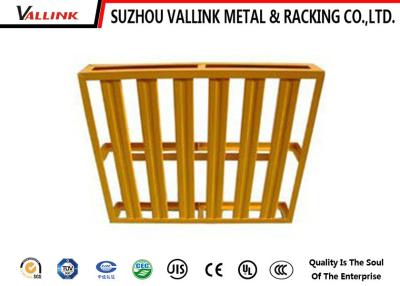 Cina Ha annunciato il giallo d'acciaio d'impilamento resistente del pallet di Epal per il carico e scaricano in vendita