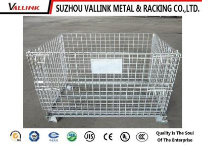 Cina Contenitore galvanizzato pieghevole della maglia del filo di acciaio per il supermercato, deposito in vendita