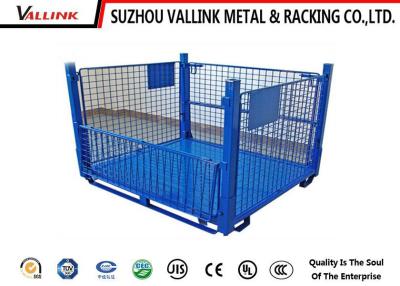 Cina Il rivestimento blu della polvere ha laminato a freddo la gabbia di immagazzinamento nel contenitore/metallo della maglia del filo di acciaio in vendita
