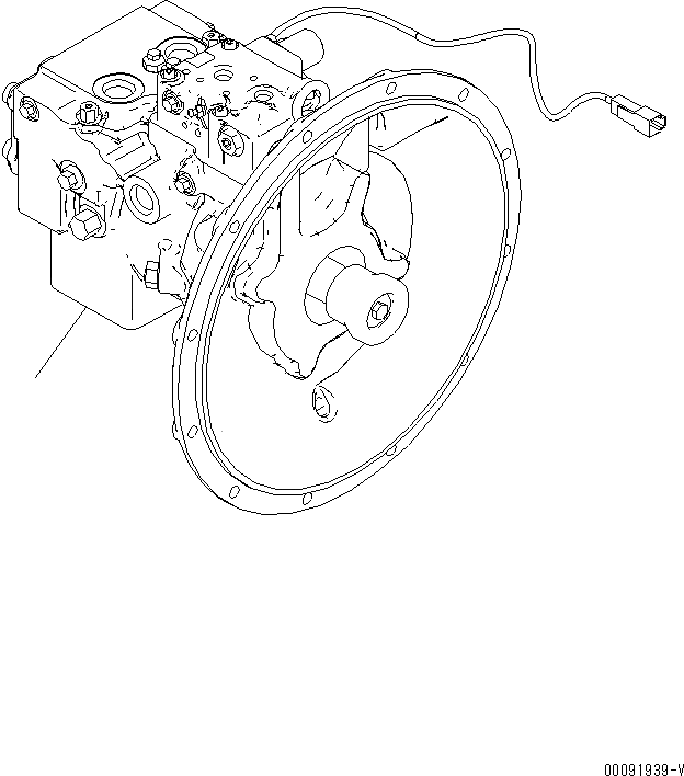 KOMATSU 708-3T-00151 Parts PUMP ASS'Y,SEE FIG. Y1600-11A0