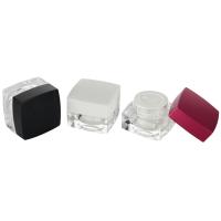 Quality Screen Printing 5g Empty Cosmetic Packaging Jar in Square Shape for Cosmetic Industry for sale