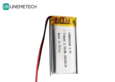Cina UL1642 Certificati Batteria Lipo ricaricabile 902040 3.7V 730mAh per dispositivo mobile in vendita