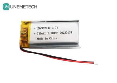 Cina UL1642 Certificati Batteria Lipo ricaricabile 902040 3.7V 730mAh per dispositivo mobile in vendita