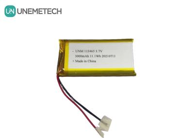 Cina 3.7V 3000mAh ricaricabile batteria al litio polimerico ad alta capacità 113465 per smartphone in vendita