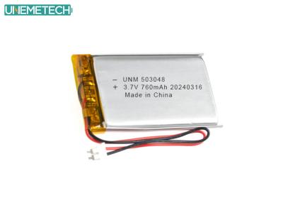 Cina 3.7 V 760mAh batteria al litio polimerico 503048 con CE approvato per Smart Electronics in vendita