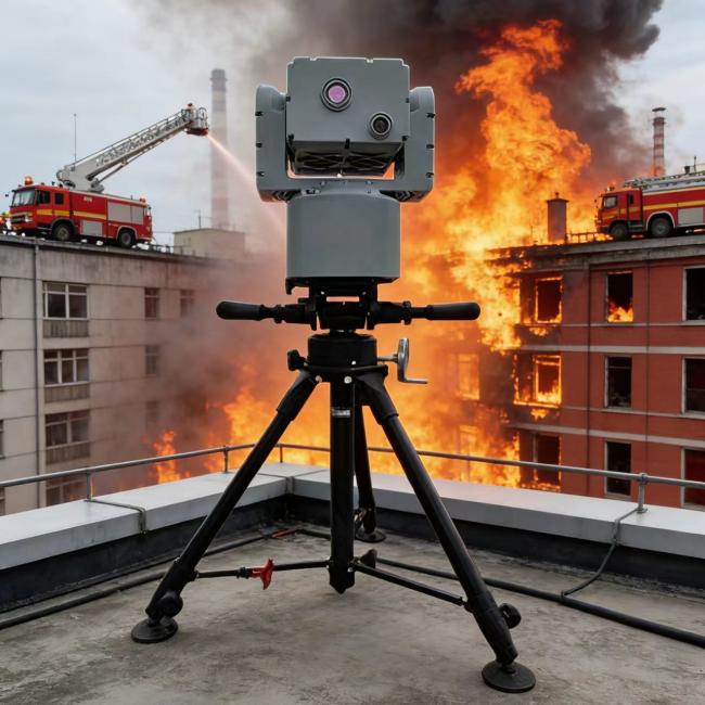 MR-ACT FTIR remote gas sensing system unit with compact industrial enclosure and infrared detection optics