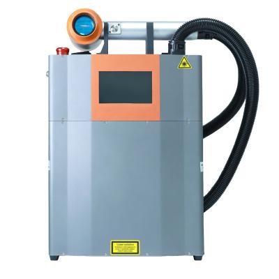 China Handheld Laser Cleaner Sheet Metal Case 50W 100W 200W Backpack Easy to Operate Laser Rust Remover Paint Graffiti Machine for sale