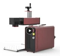 Portable Desktop Metal Fiber Laser Marking Machine 20W with 0.001 Working china Portable Desktop Metal Fiber Laser Marking Machine 20W with 0.001 Working