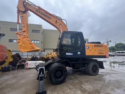 중국 원래 한국산 현대 R210W-7 휠 굴삭기, 상태 최상 판매용