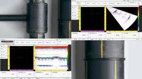 PE pipe joint inspection TOFD