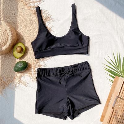 Cina Bikini riempito nero del triangolo dello Swimwear delle donne di Kawalala in vendita