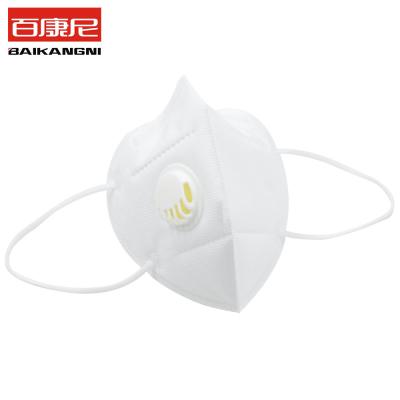 Cina Maschera eliminabile del respiratore della piega KN95 del CE EN149 4 con la valvola Filt in vendita