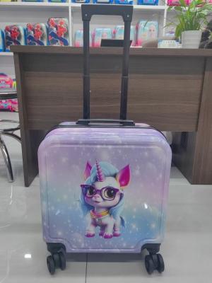 Cina 18inches Kids Cartoon Pull Along Luggage Retractable Handle For Every Journey in vendita