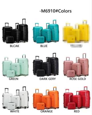 Cina Factory Wholesale PP Custom Mute Wheel Large Capacity Fashion Travelling Trolley Suitcase Set in vendita