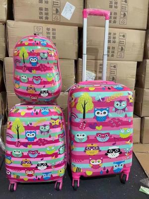 Cina Outdoor Travelling Large Capacity Custom Printing Cartoon Shaped Kids Luggage in vendita