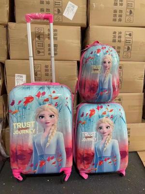 Cina Cartoon Printing ABS Kids Universal Wheel Travel Trolley Carry On Luggage in vendita