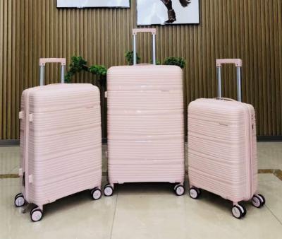 Cina Factory Direct Sale 4 Pcs Carry-On Suitcases Valise Trolley Travel Bag PP Luggage Sets With Handbags in vendita
