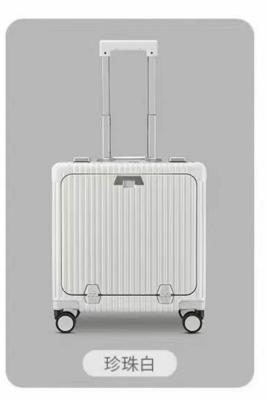 Cina Wholesale 18 Inch Multifunctional Carry On With Aluminum Frame 2023 New Hot Sale Carry On With Front Zipper Pocket in vendita