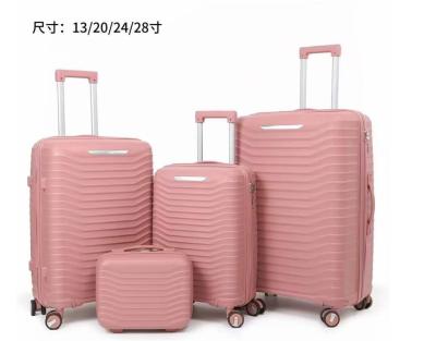 Cina Factory Price Pp High Quality Traveling Bags Luggage Suitcase 4pcs Set For Sale in vendita