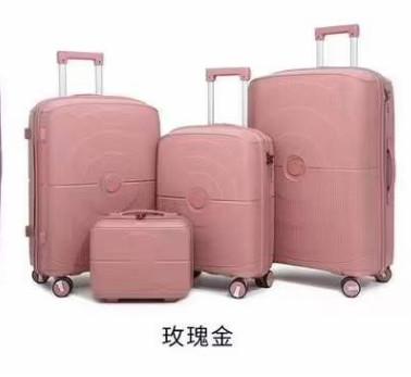 Cina Fashion Travel Luggage Wholesaler 3 Pieces PP Spinner Suitcase Durable Luggage Bags Cases Mulitiple Colors Pp Sets in vendita