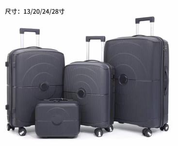 Cina 4-Piece Set Lightweight Carry-On Spinner Suitcases TSA Lock With Anti-Scratch PP Material Expandable 20 24 28 Inch Lugga in vendita
