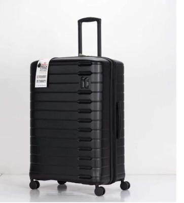 Cina Black Unbreakable PP Newest Valise Durable Travel Bag 28 Expandable TSA Lock Luggage Sets For Business Trip in vendita