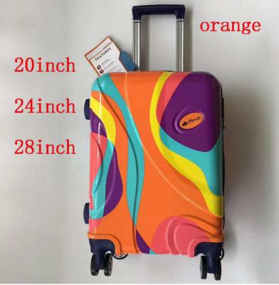 Cina High Quality ABS/PC Case Hard Colourful Travel Trolley Bags Travel Suitcase Sets Abs Printing Luggage in vendita