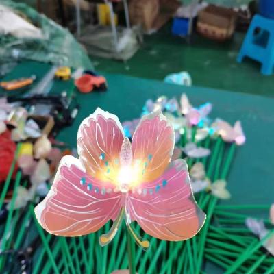 중국 휴일 공원을 위한 Cri70 1m 1.2m 고도 태양 꽃 빛 판매용