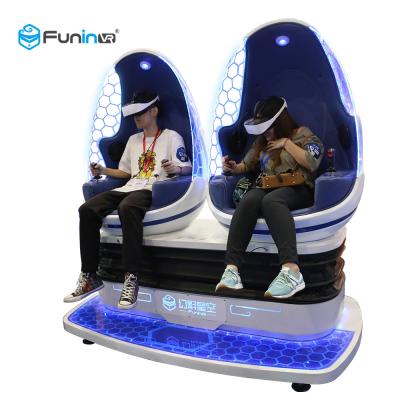 China la forma Seat del huevo del simulador de 2.5KW 9D VR para 2 juegos de Seater/de la realidad virtual monta en venta