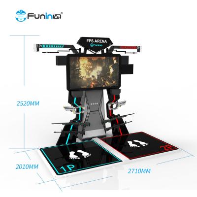 중국 9d 게임기 모의 비행 장치를 경주하는 박판 금속 VR FPS 슈팅 게임 판매용