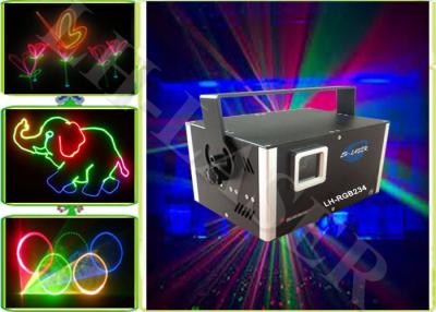Cina 1,5 watt di fase del carrello che accende la manifestazione del laser accende il proiettore di RGB con l'interfaccia di ILDA in vendita