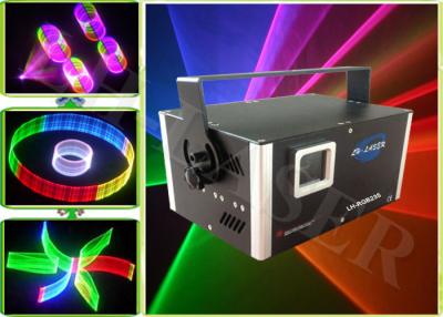 Cina Sistema di illuminazione della discoteca del proiettore del laser di Mw 3D di colore 1500 di RGB del battito di musica del night-club multi in vendita