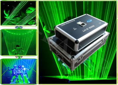 Cina 45K 5W scelgono il proiettore verde 90V - 240V del laser del DJ del cucciolo dell'interfaccia dell'uomo ILDA del laser in vendita