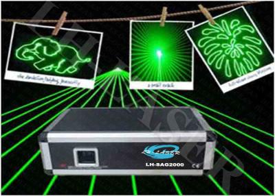 Cina Luce all'aperto/dell'interno 2000mw/532nm della discoteca del laser di verde del partito, suona il proiettore attivato del laser in vendita
